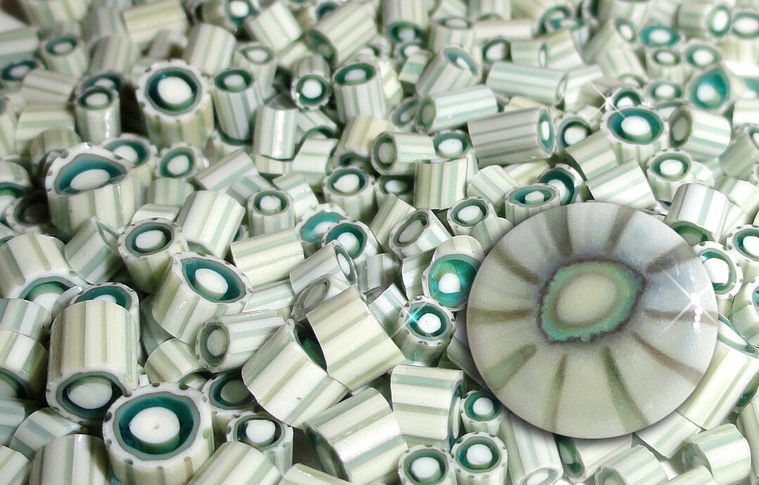 Barnacle.....handmade Murrini Chips...millefiori Slices......coe 104 ...