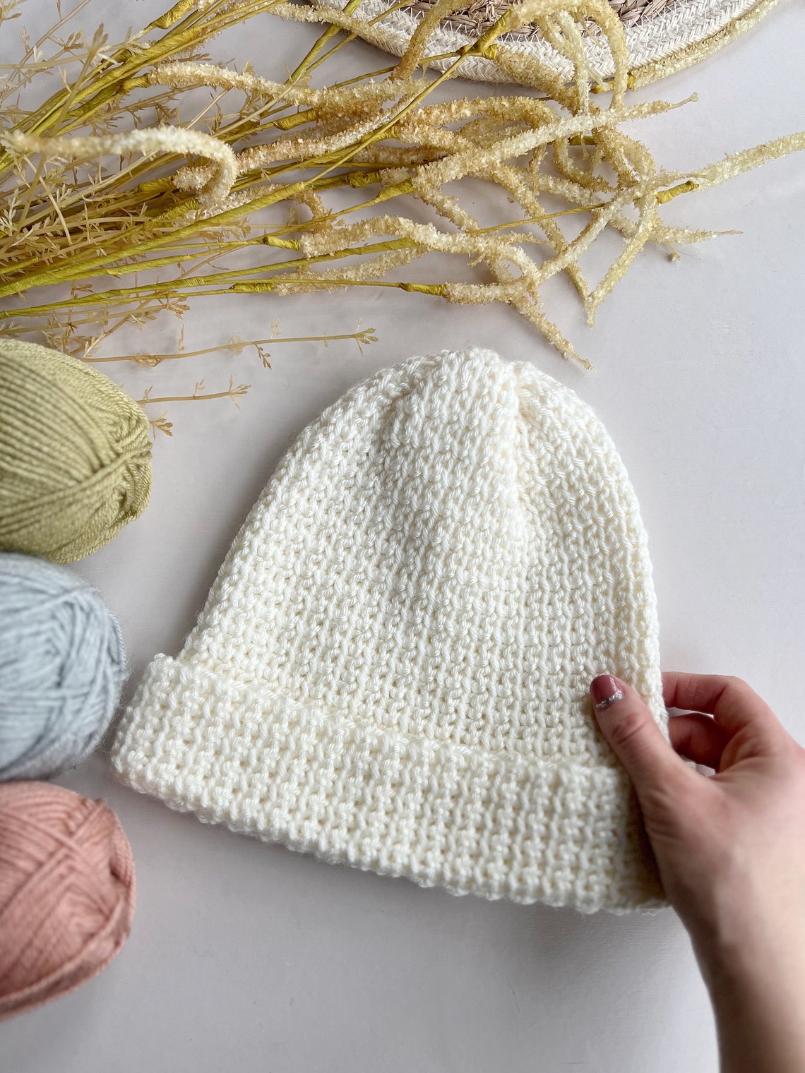CROCHET PATTERN / Slip Stitch Beanie - Beginner Crochet Hat - PDF ...