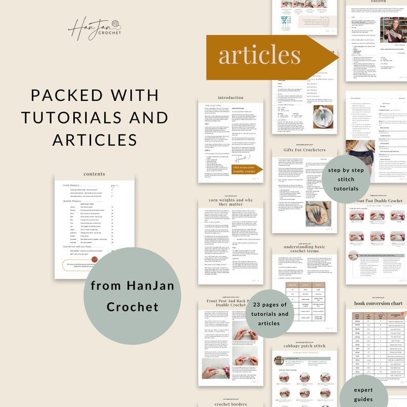 2026 Crochet Planner, Printable PDF, Digital Craft Planner With ...