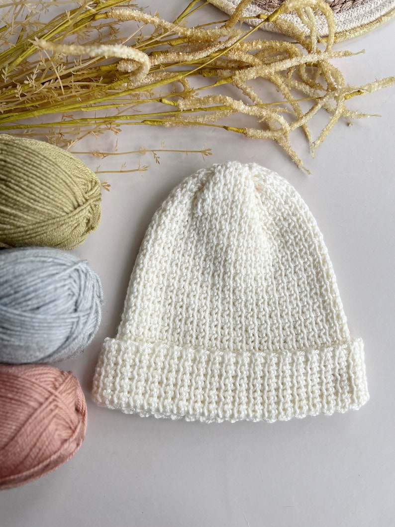 CROCHET PATTERN / Slip Stitch Beanie - Beginner Crochet Hat - PDF ...