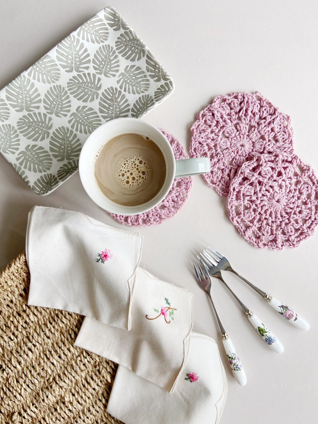 CROCHET PATTERN / Lace Coaster Pattern - Crochet Coaster for Cups and ...