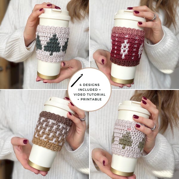 Coffee Sleeve Holiday - Etsy UK