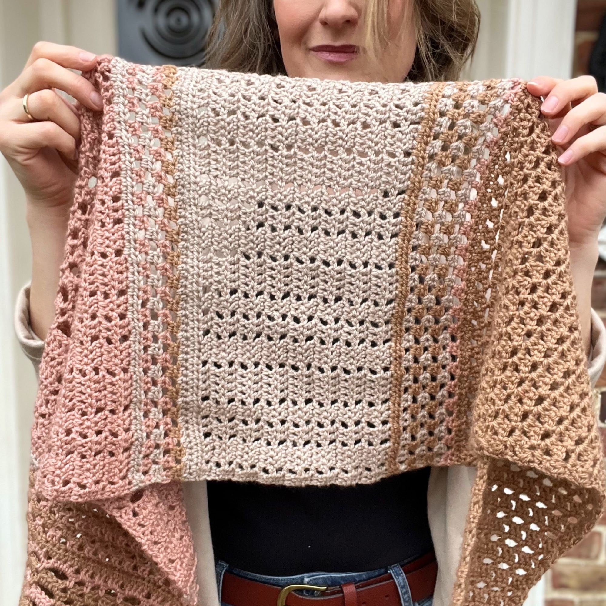 CROCHET PATTERN Lightweight Crochet Scarf - Easy Herringbone Women's ...