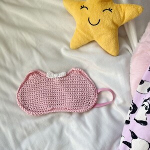 CROCHET PATTERN / Crochet Eye Mask Pattern With Cat Ears and Bow / PDF ...