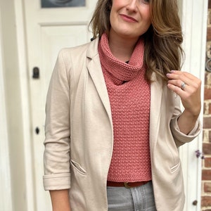 CROCHET PATTERN / Crochet Dickie Pattern With Cowl Neck / Turtleneck ...