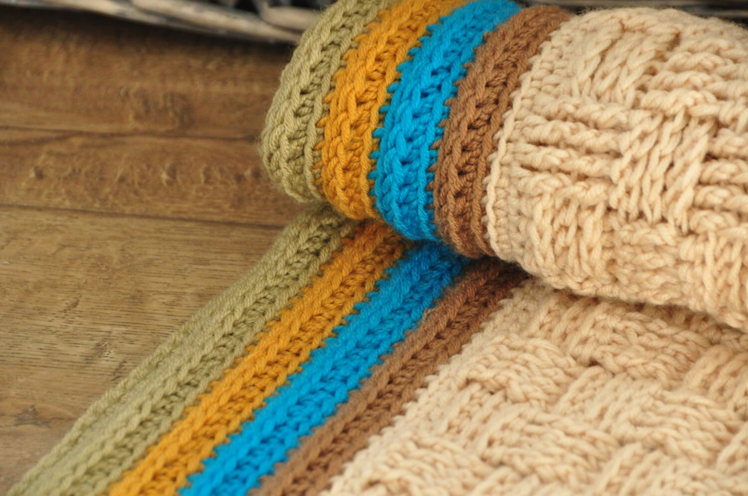 CROCHET PATTERN / Retro Crochet Baby Blanket/ Crochet Blanket - Instant ...