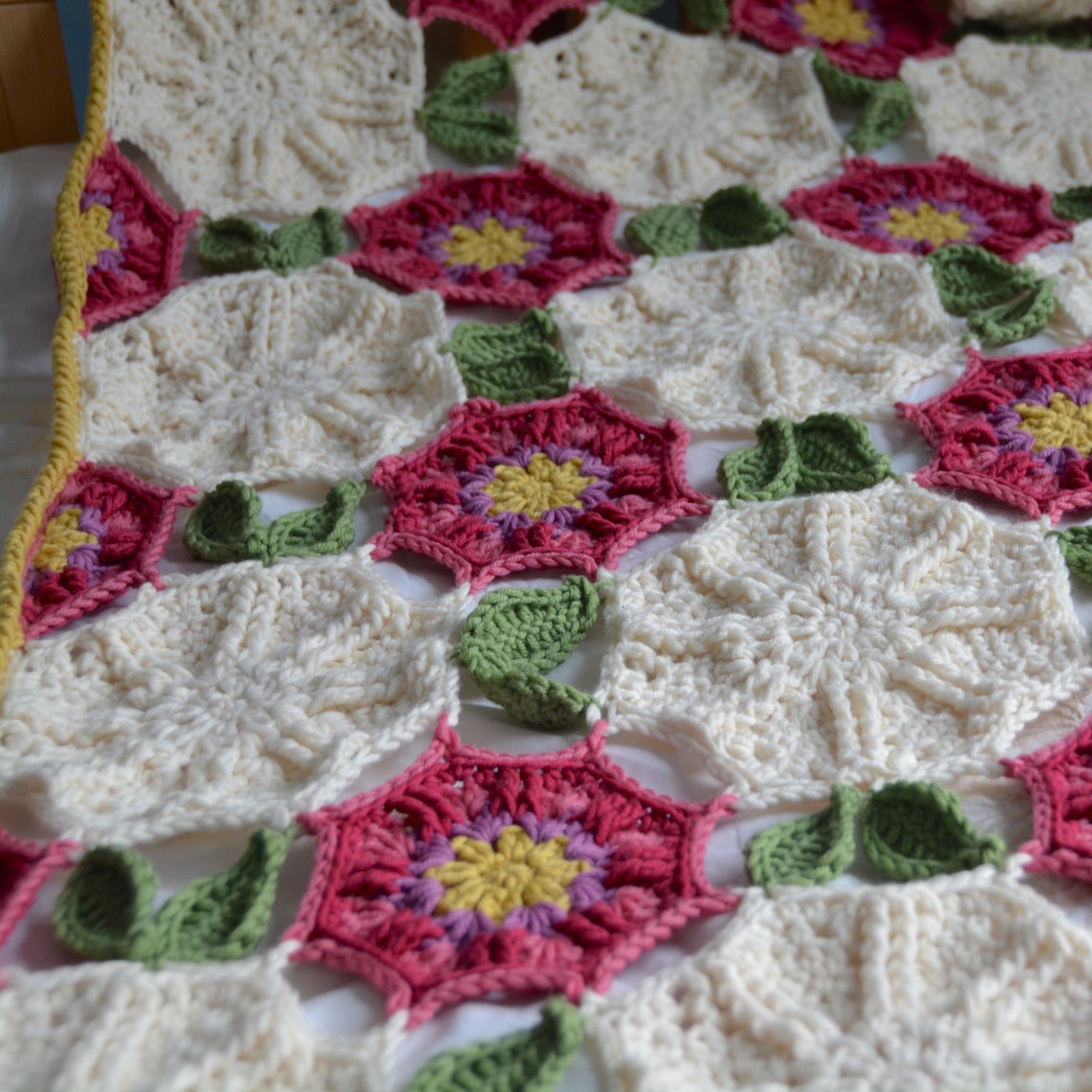 CROCHET PATTERN / Crochet Motif Blanket Pattern/ Floral Crochet ...