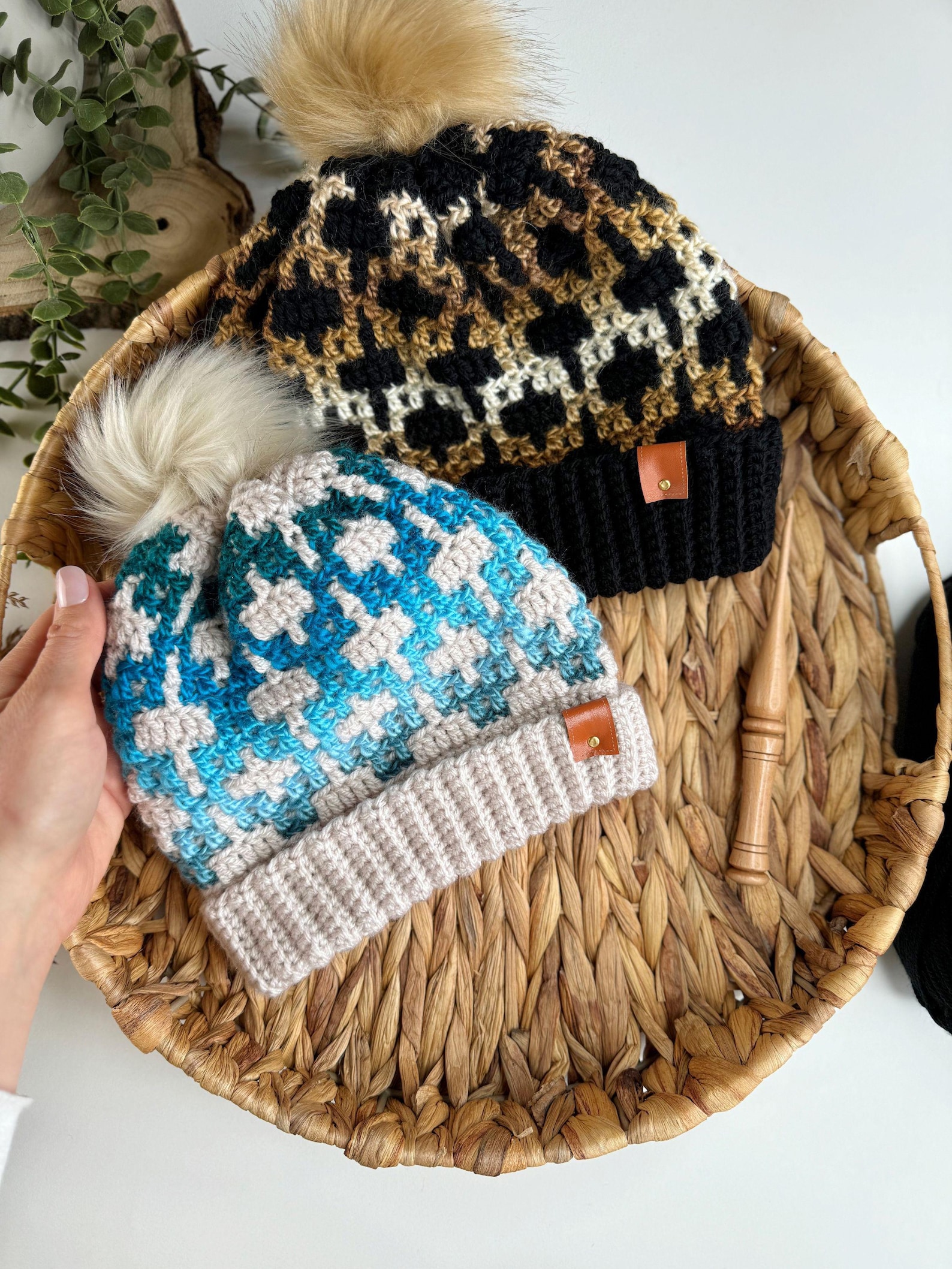 CROCHET PATTERN & VIDEO, Labyrinth Mosaic Crochet Hat Pattern | Sizes ...