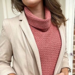 CROCHET PATTERN / Crochet Dickie Pattern With Cowl Neck / Turtleneck ...