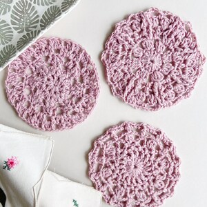 CROCHET PATTERN / Lace Coaster Pattern - Crochet Coaster for Cups and ...