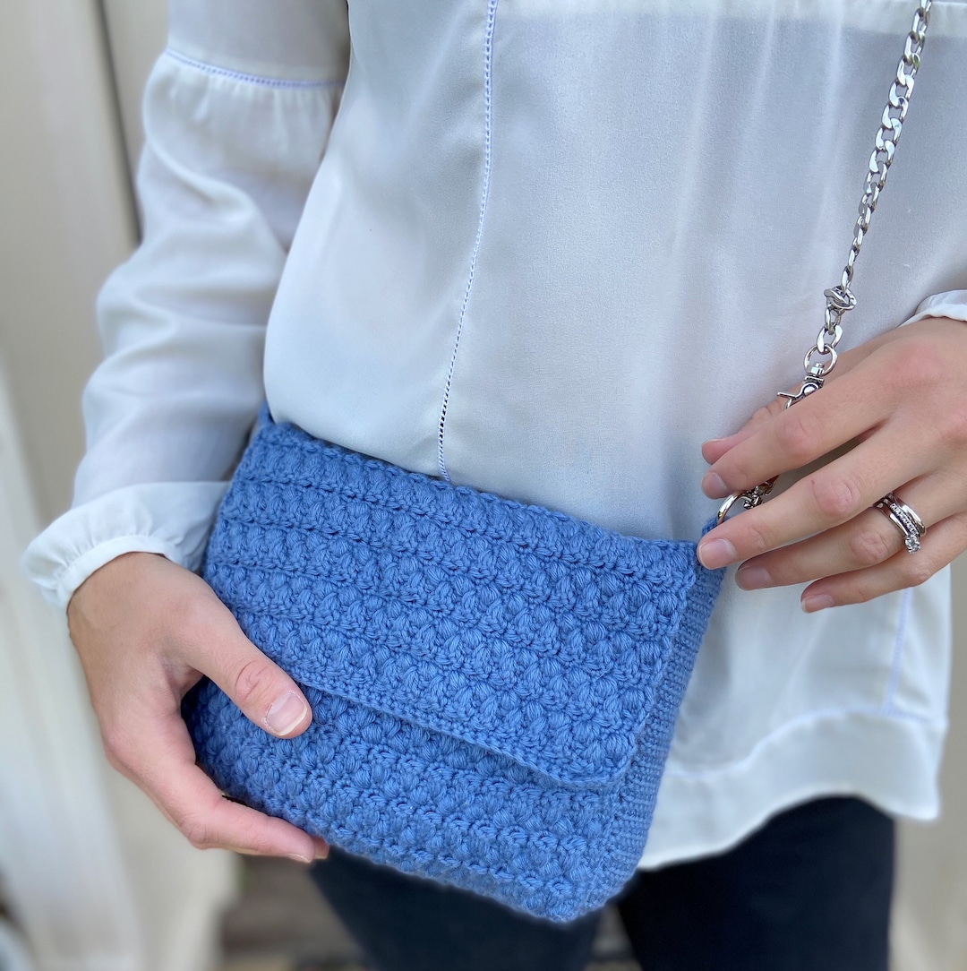 CROCHET PATTERN / Denim Envelope Crochet Bag Pattern/crochet Shoulder ...