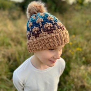 CROCHET PATTERN & VIDEO, Labyrinth Mosaic Crochet Hat Pattern | Sizes ...