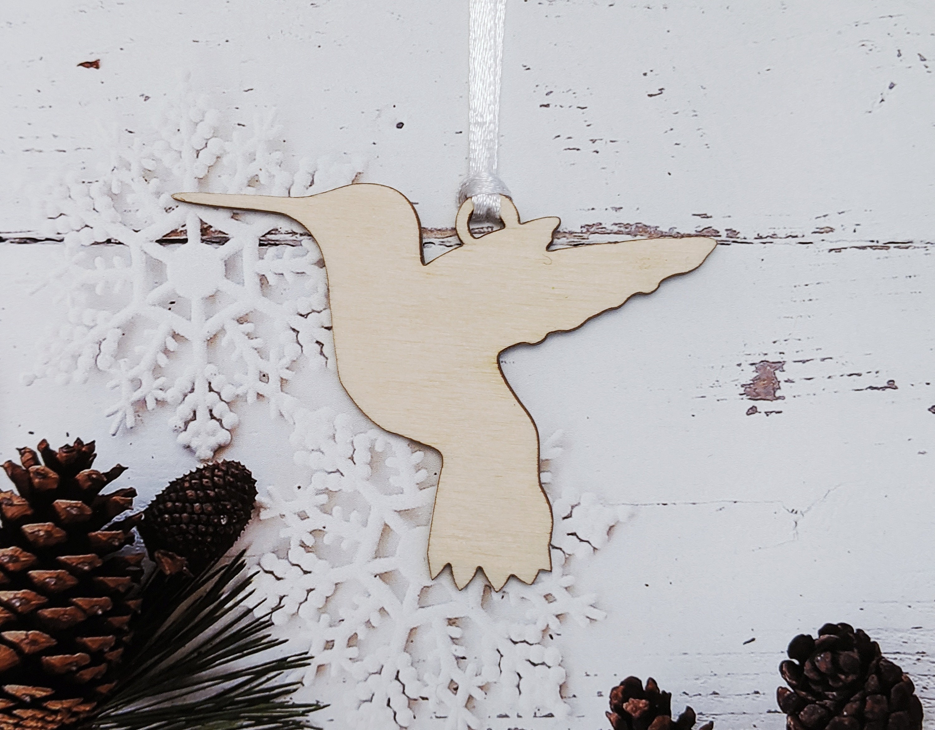Colibrí Adorno de Navidad // Ornamento de vacaciones de madera - Etsy ...