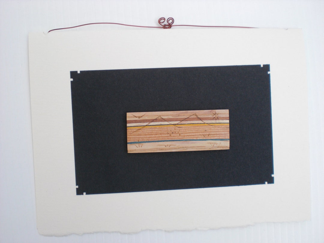 Note Cards With a Unique Laminated Wood Block and a Unique Chip Carving ...