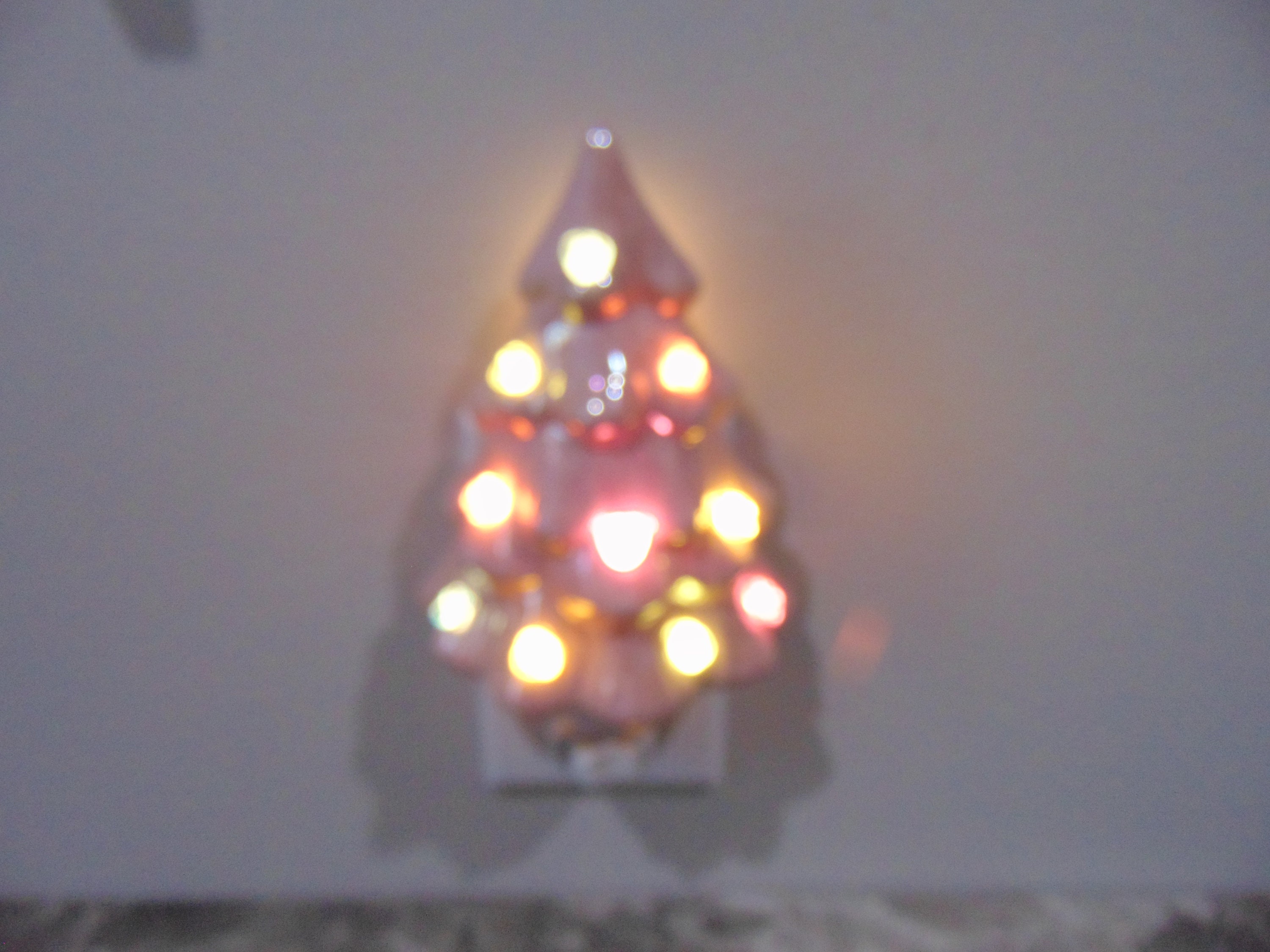 Pretty Pink Ceramic Tree With Multi Color Lights Nightlight - Etsy