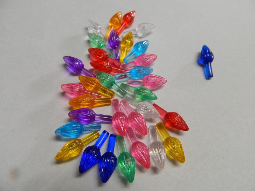 30 Small Ceramic Christmas Tree Twist Lights/bulbs Replacement (see ...
