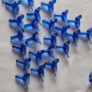 25 Large Dark Blue Doves/birds for Ceramic Christmas Tree or Crafting ...