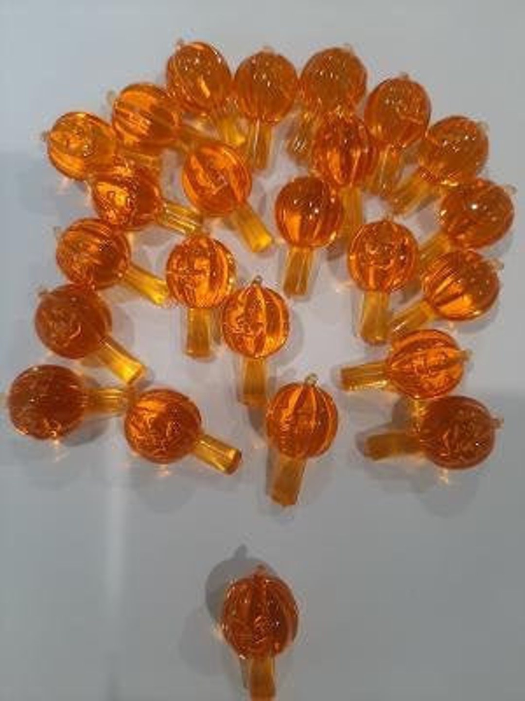 25 Halloween Orange Pumpkin Lights/ Bulbs - Etsy
