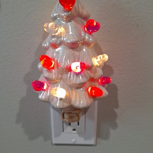 Ceramic Valentine Tree Night Light - Etsy