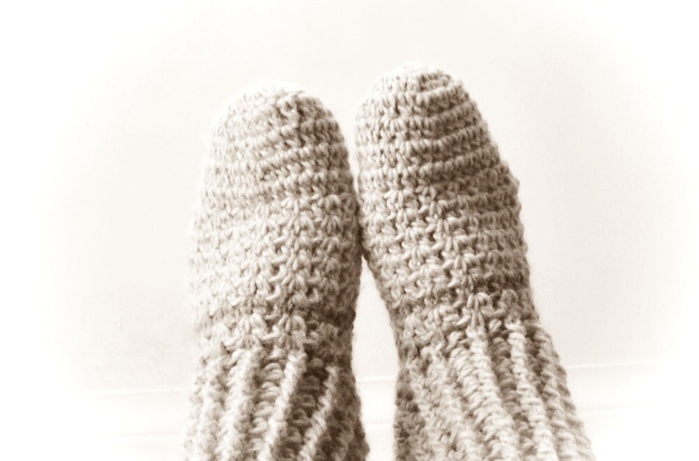 Mens Wool Home Socks Crochet Pattern - Etsy