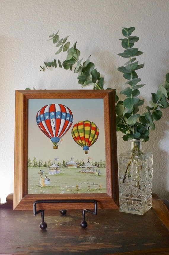 C. Carson Art Hot Air Balloons Serigraph Painting - Etsy