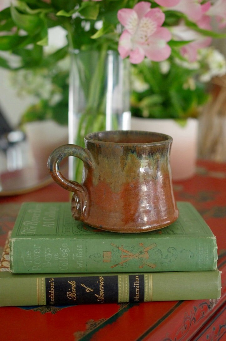 Vintage Studio Pottery Mug Rust Red Copper Pottery Mug - Etsy