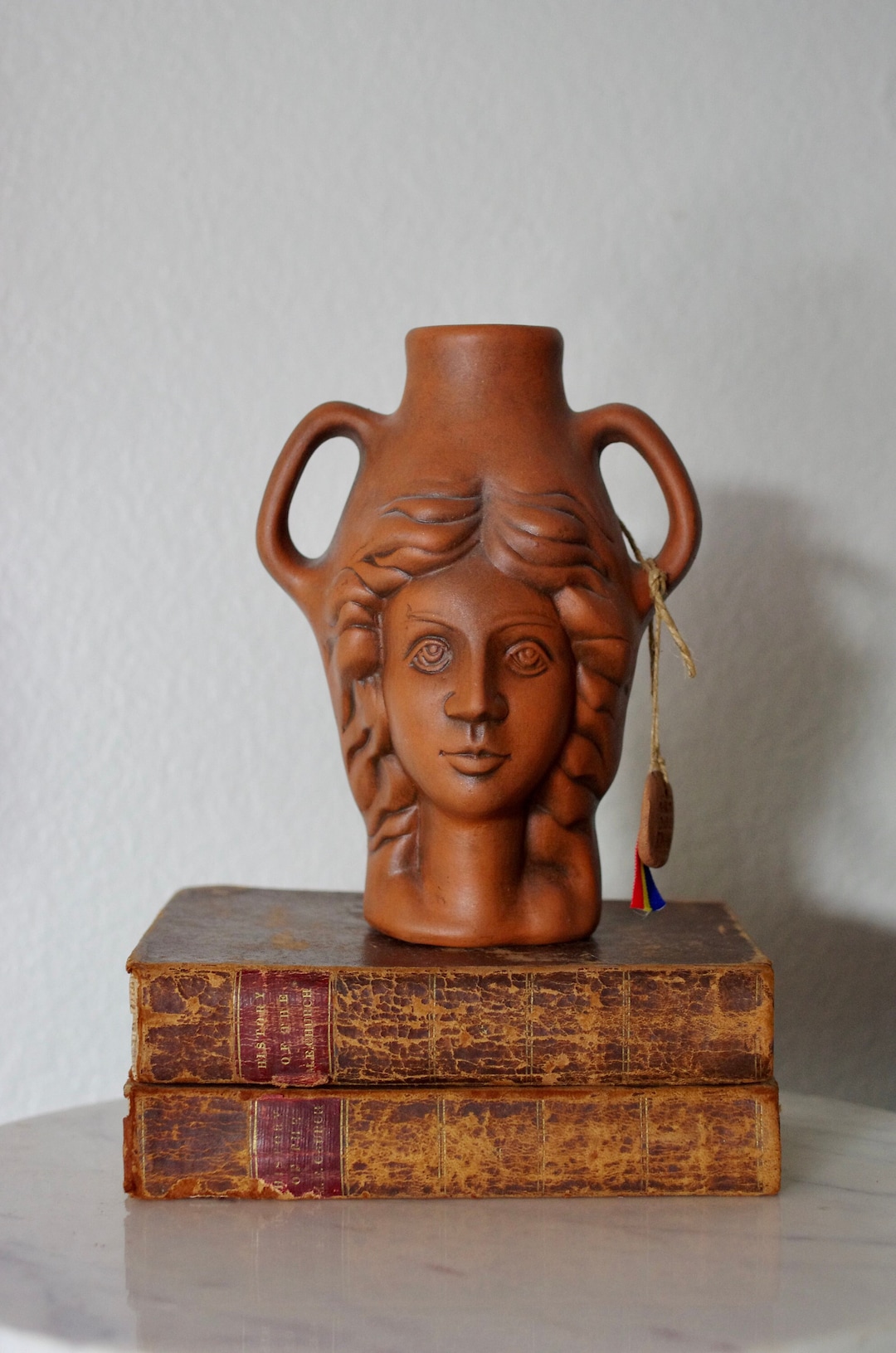 Pottery Vase With Two Faces, Man Woman Ceramic Terra Cotta Vase - Etsy