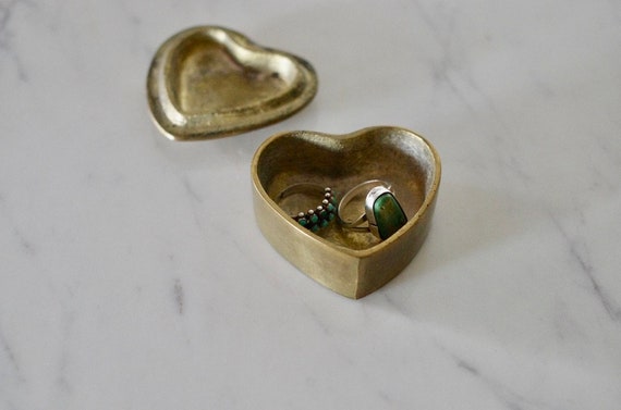 Home & Living Jewelry Storage Embossed brass box Vintage solid brass ...
