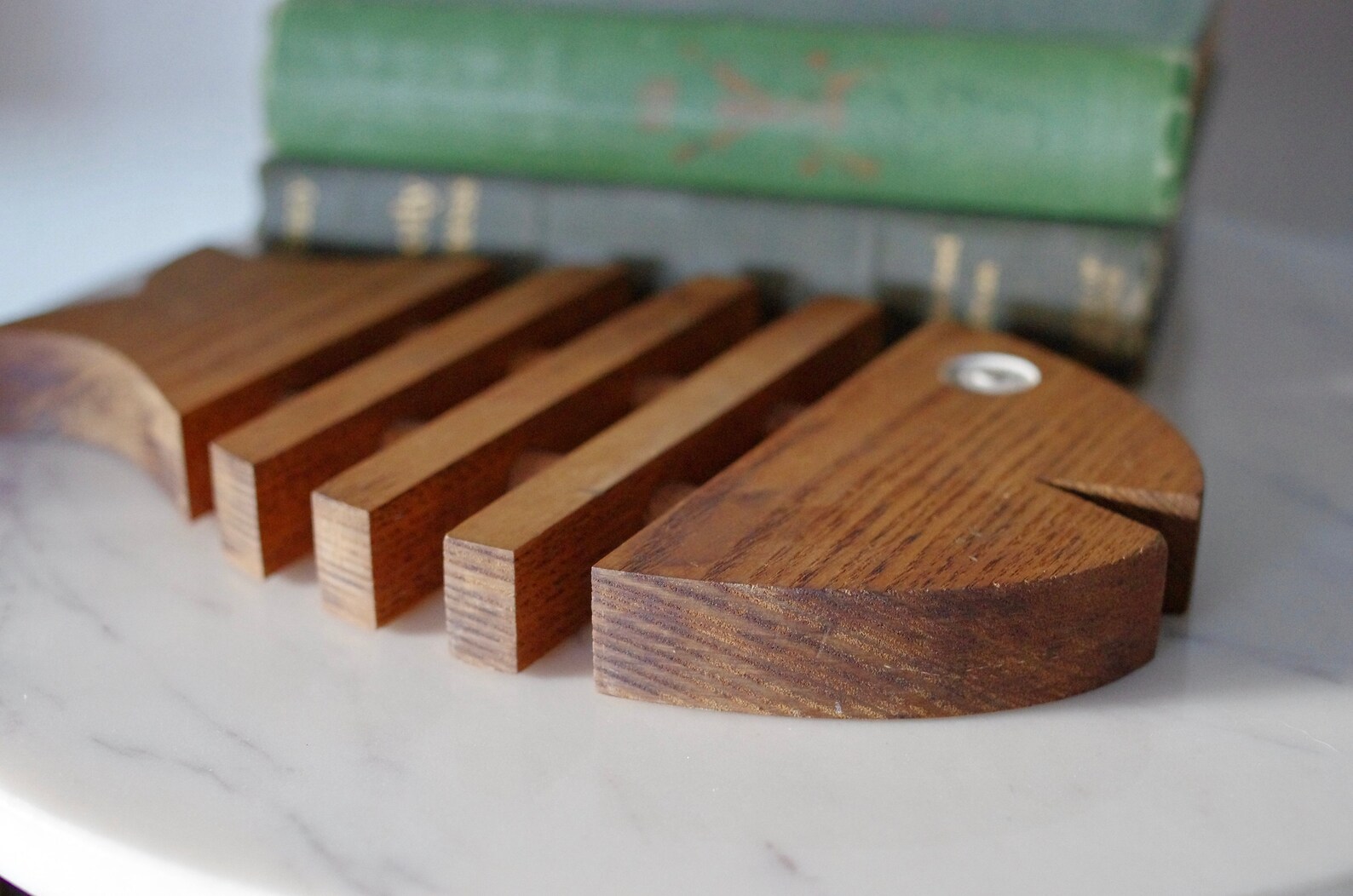 Vintage MCM Wood Fish Pot Holder Mid Century Wooden Fish Bone - Etsy