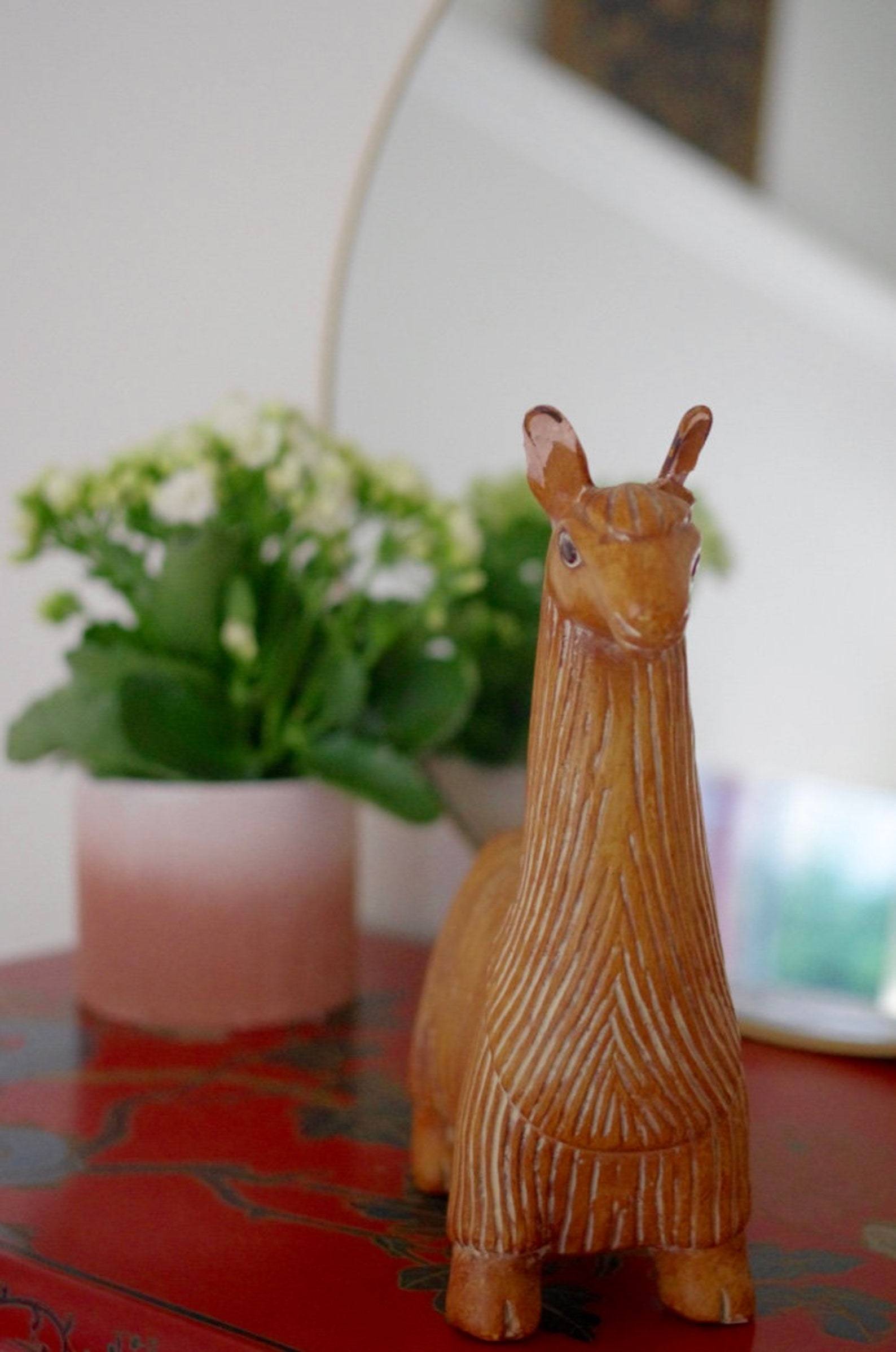 Large Vintage Stoneware Llama Statue Llama Figurine - Etsy