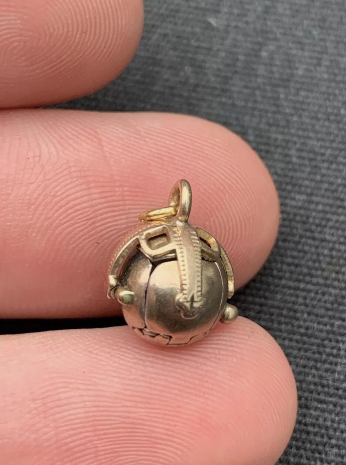 9k Gold and Silver Secret Masonic Cross Ball Charm Pendant, Freemason ...