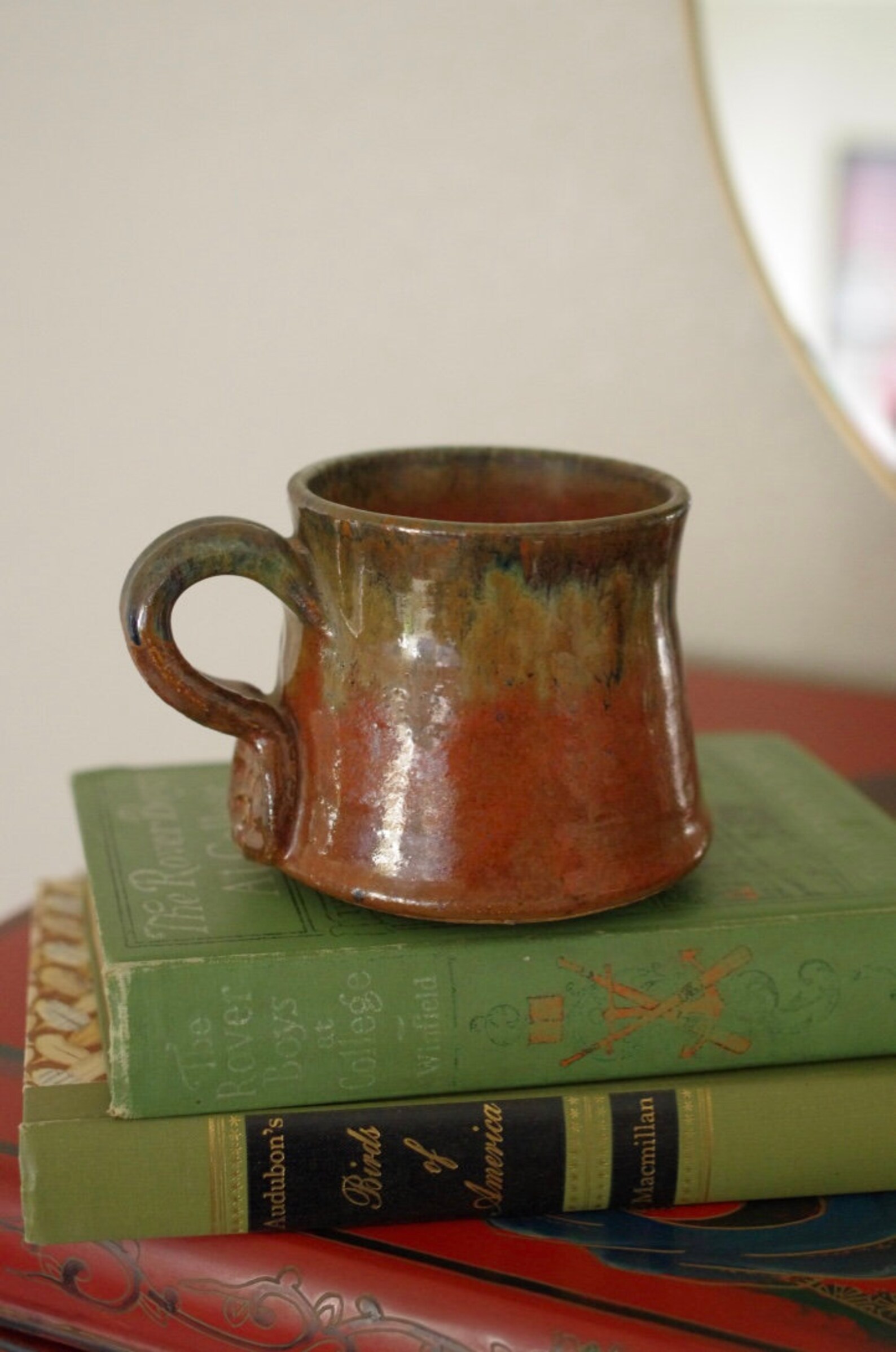 Vintage Studio Pottery Mug Rust Red Copper Pottery Mug - Etsy