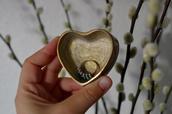 Home & Living Jewelry Storage Embossed brass box Vintage solid brass ...
