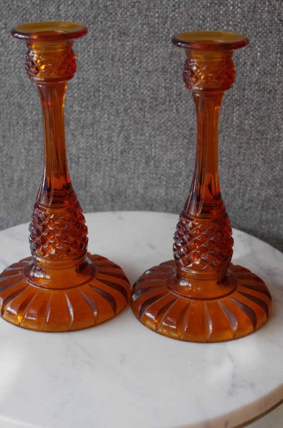 Home Décor Home & Living Glass Candle Holders Pair Of Candle Holders ...