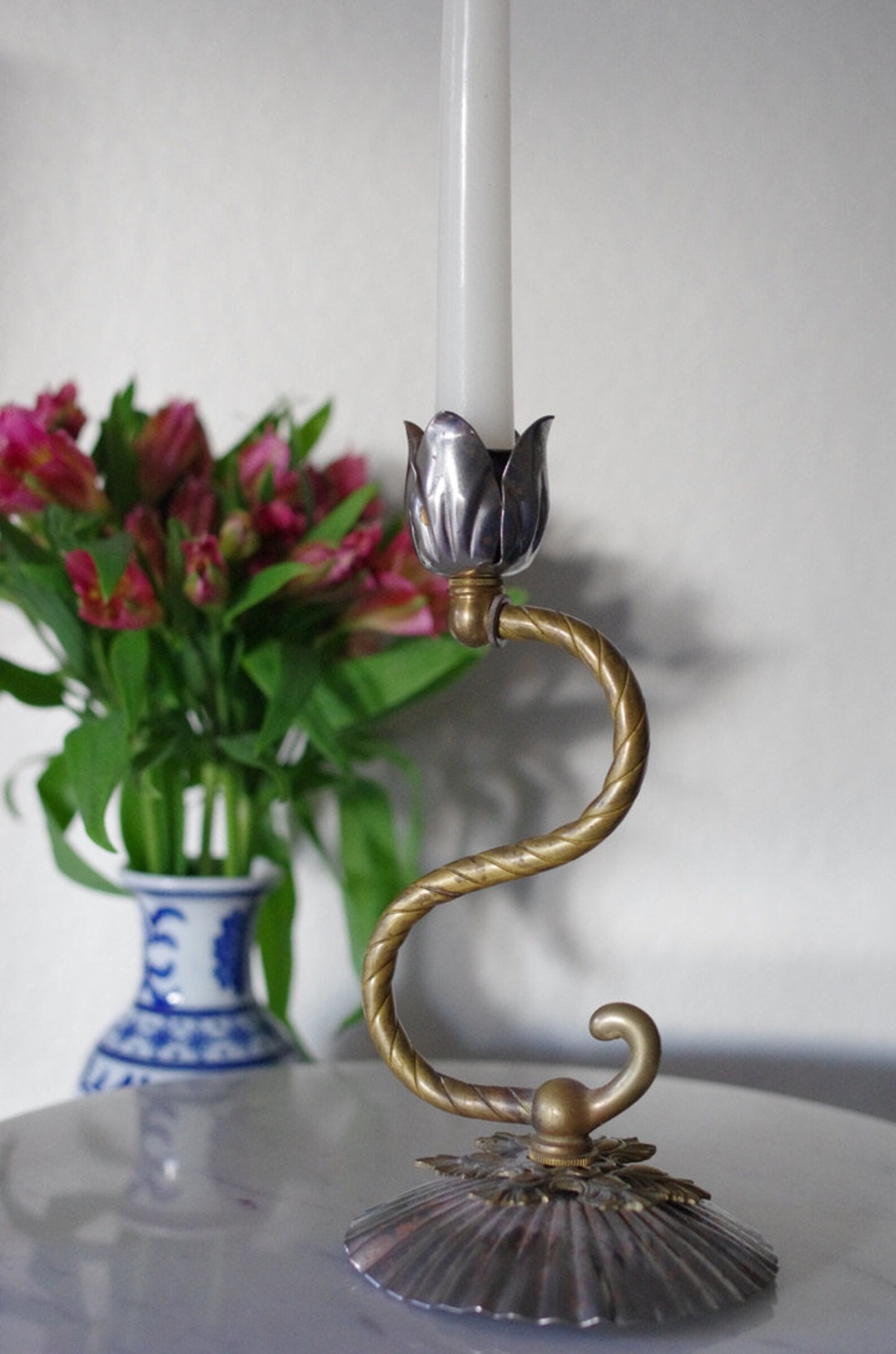 Steampunk Style Candlestick Holder Industrial Candle Holder | Etsy