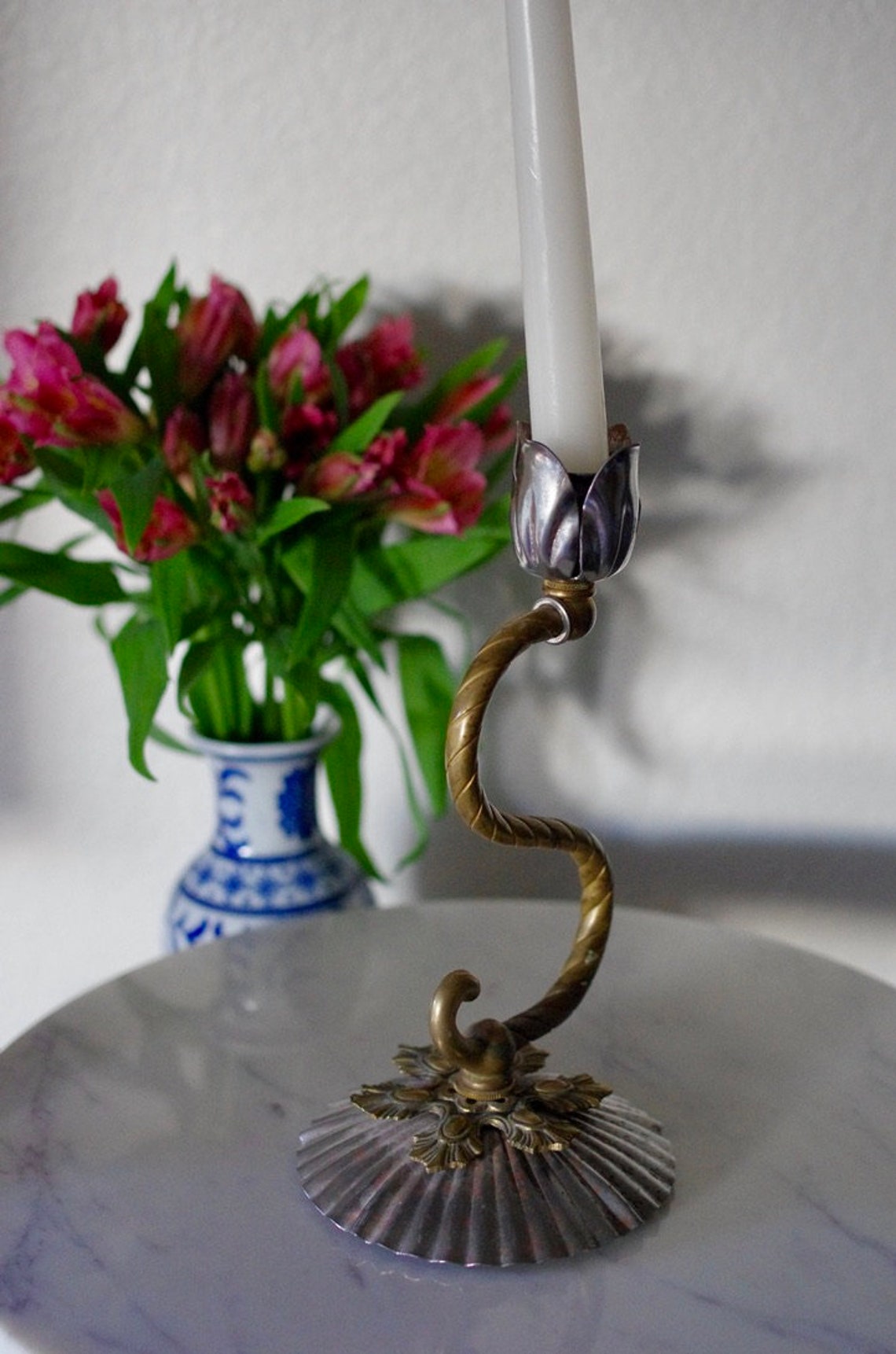 Steampunk Style Candlestick Holder Industrial Candle Holder | Etsy