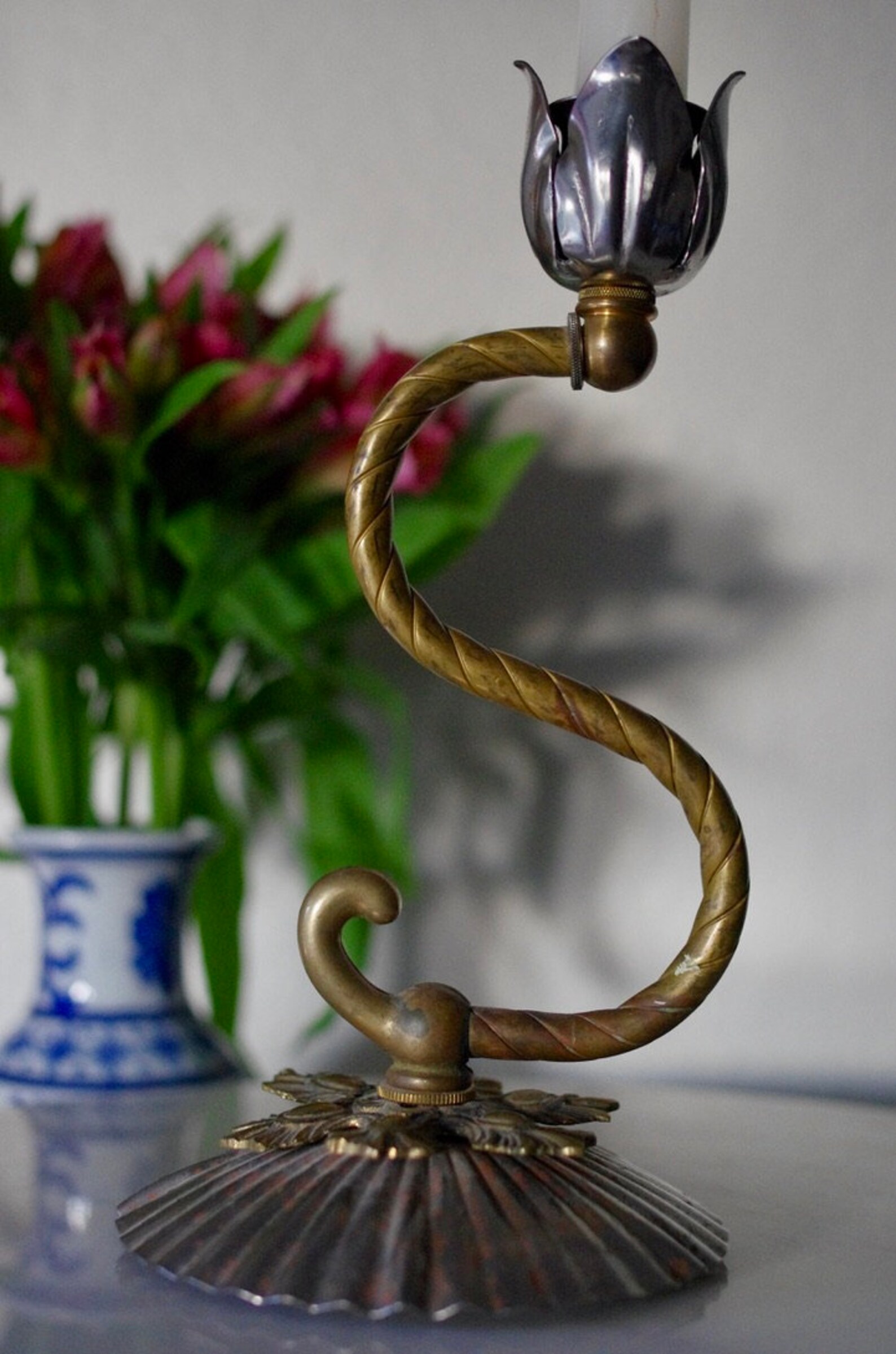 Steampunk Style Candlestick Holder Industrial Candle Holder | Etsy