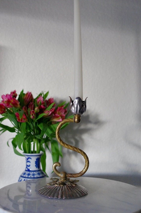 Steampunk Style Candlestick Holder Industrial Candle Holder | Etsy