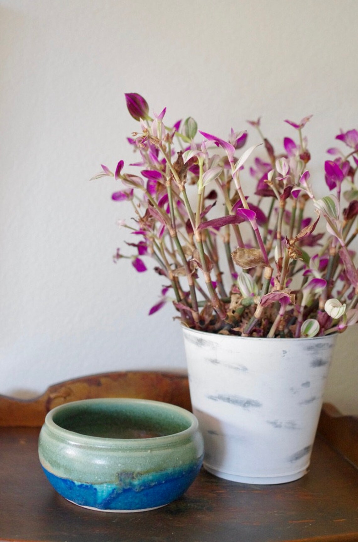 Green and Blue Studio Pottery Bowl | Etsy