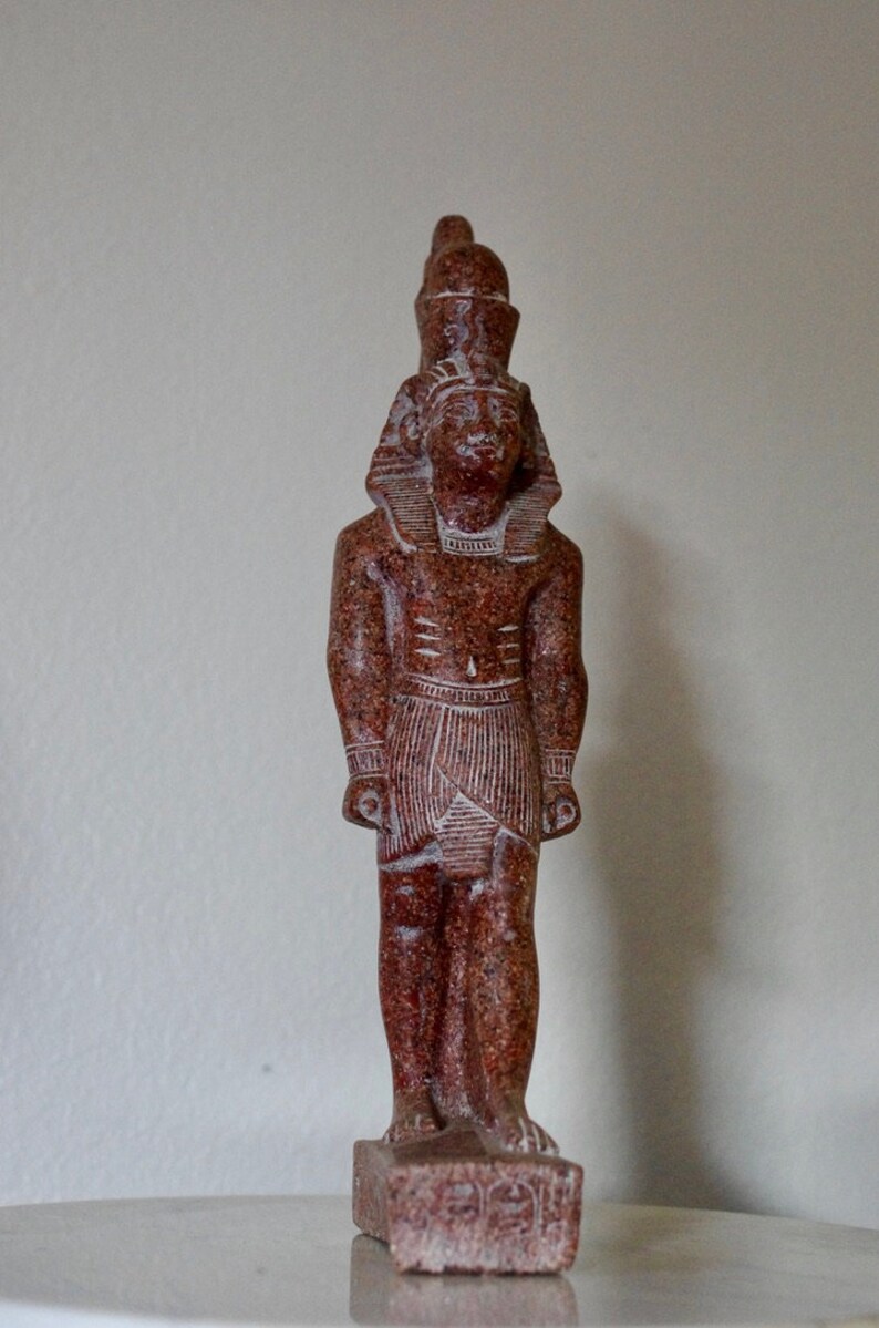 Granite Egyptian Statue, Stone Pharaoh King Ramses Statue Figurine ... Granite Egyptian Statue, Stone Pharaoh King Ramses Statue Figurine ...
