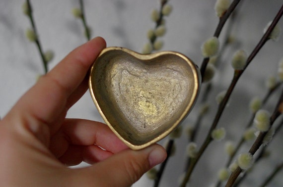 Home & Living Jewelry Storage Embossed brass box Vintage solid brass ...