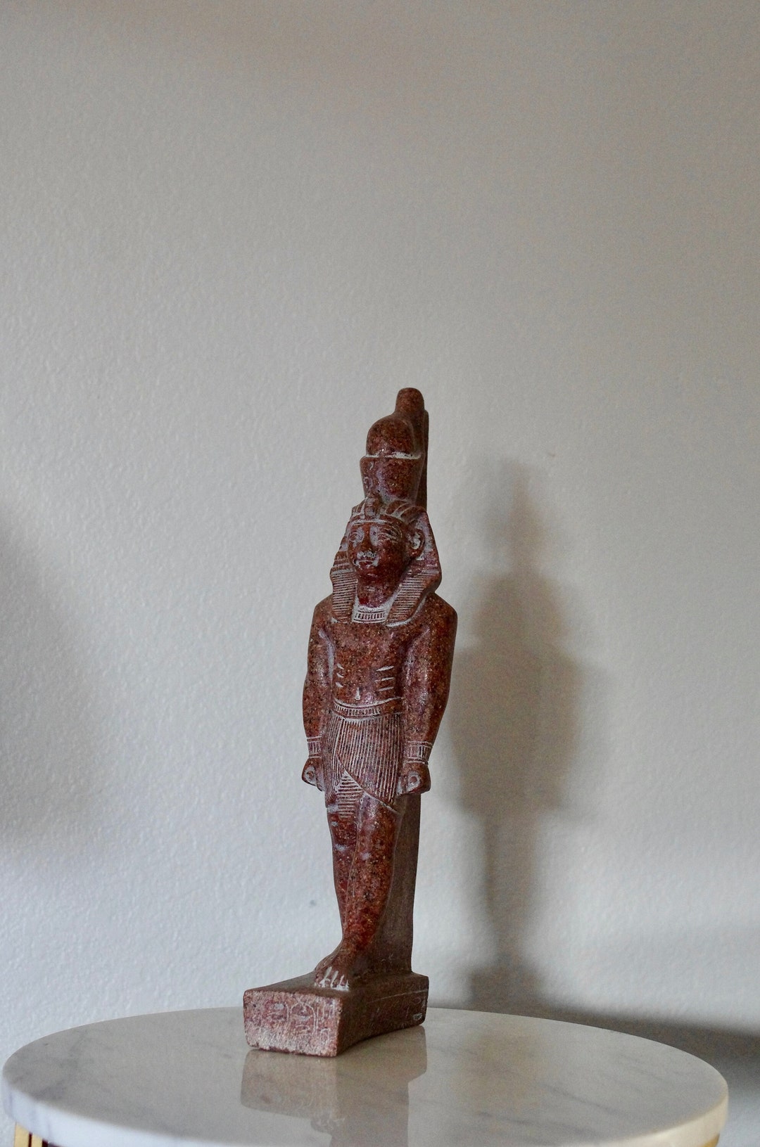 Granite Egyptian Statue, Stone Pharaoh King Ramses Statue Figurine ... Granite Egyptian Statue, Stone Pharaoh King Ramses Statue Figurine ...