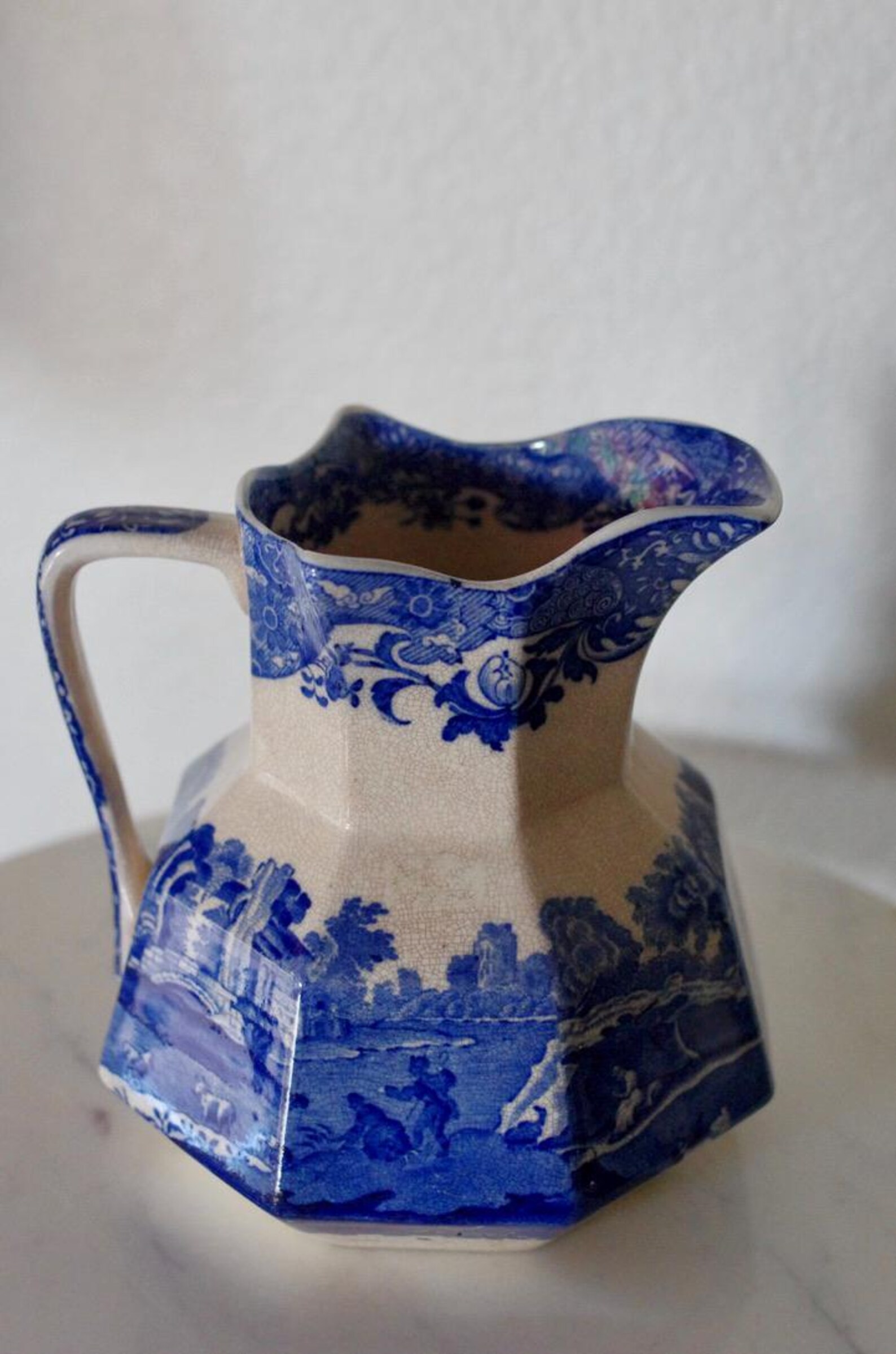Antique Spode Italian Pattern Octagonal Hydra Jug - Etsy