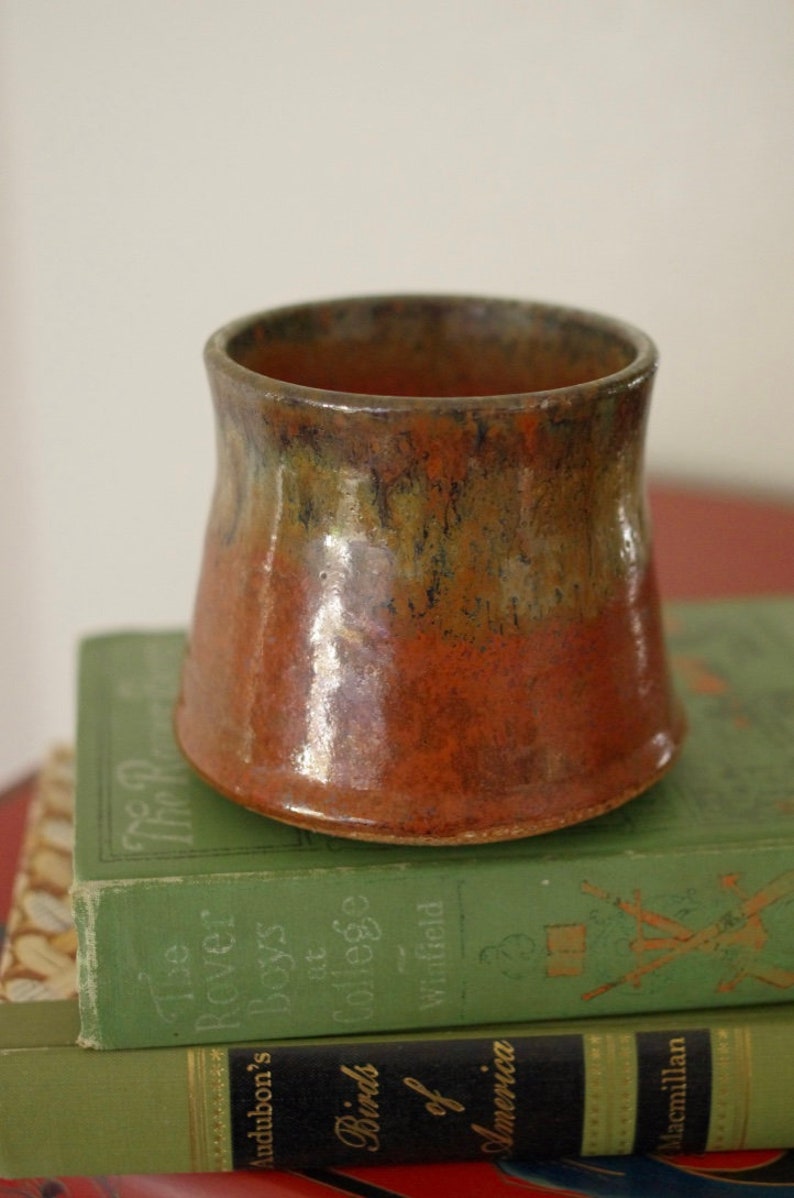 Vintage Studio Pottery Mug Rust Red Copper Pottery Mug - Etsy