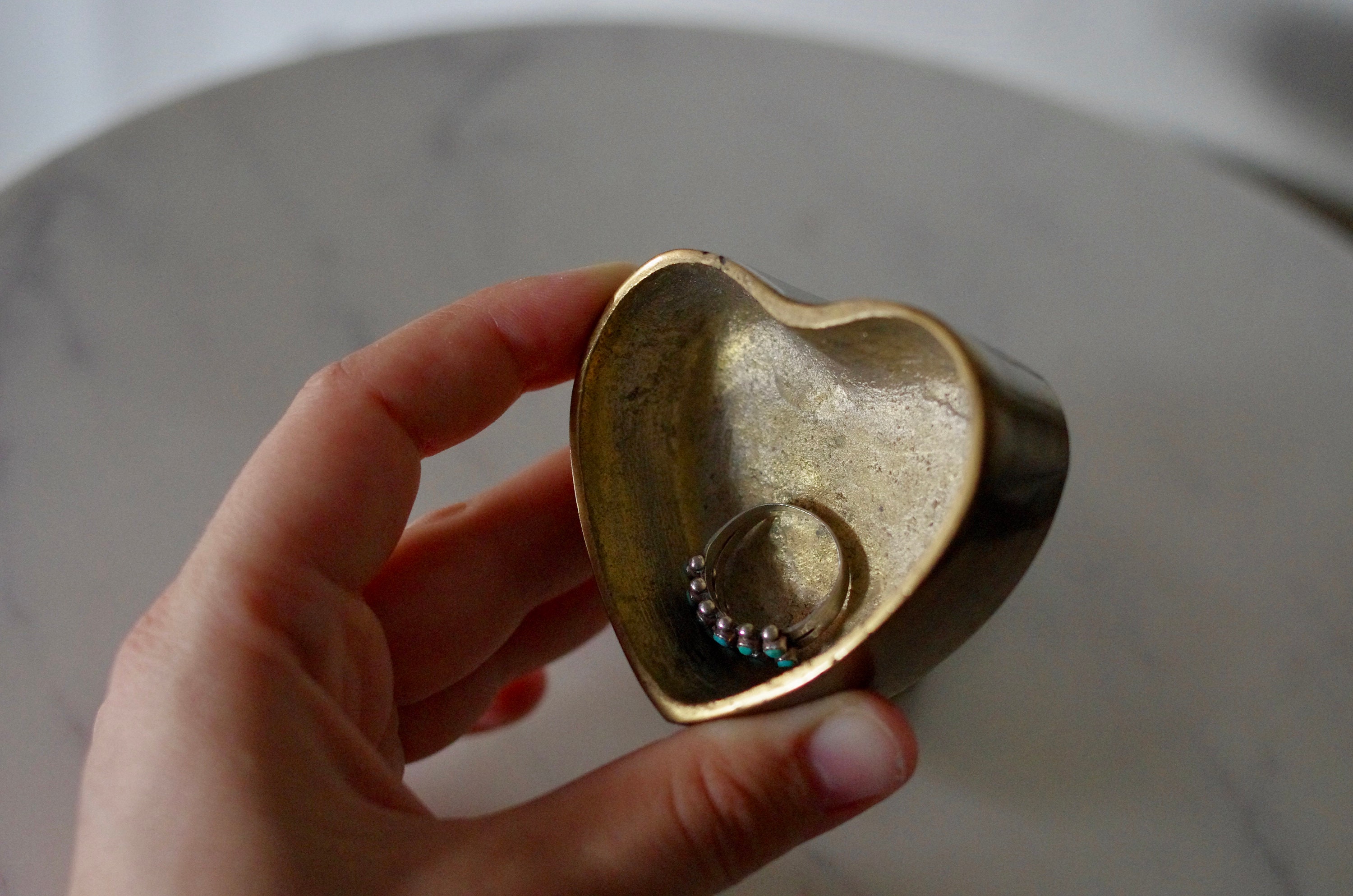 Home & Living Jewelry Storage Embossed brass box Vintage solid brass ...