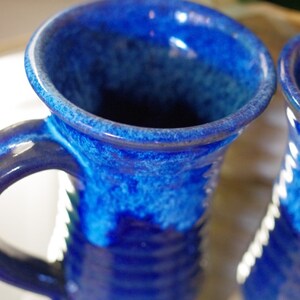 Pair of Vintage Blue Studio Pottery Mugs, Coffee Tea Ceramic Mugs - Etsy