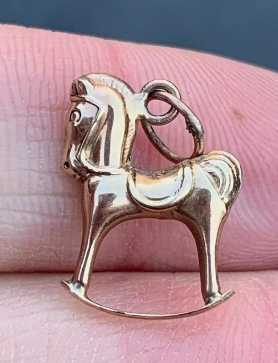 Rare Antique Victorian 9k Gold Rocking Horse Charm Pendant - Etsy