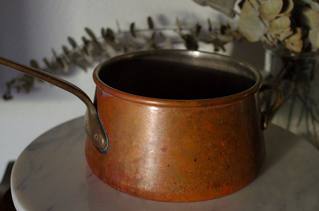 Antique Copper Pot Vintage Copper Saucepan Copper Cooking - Etsy