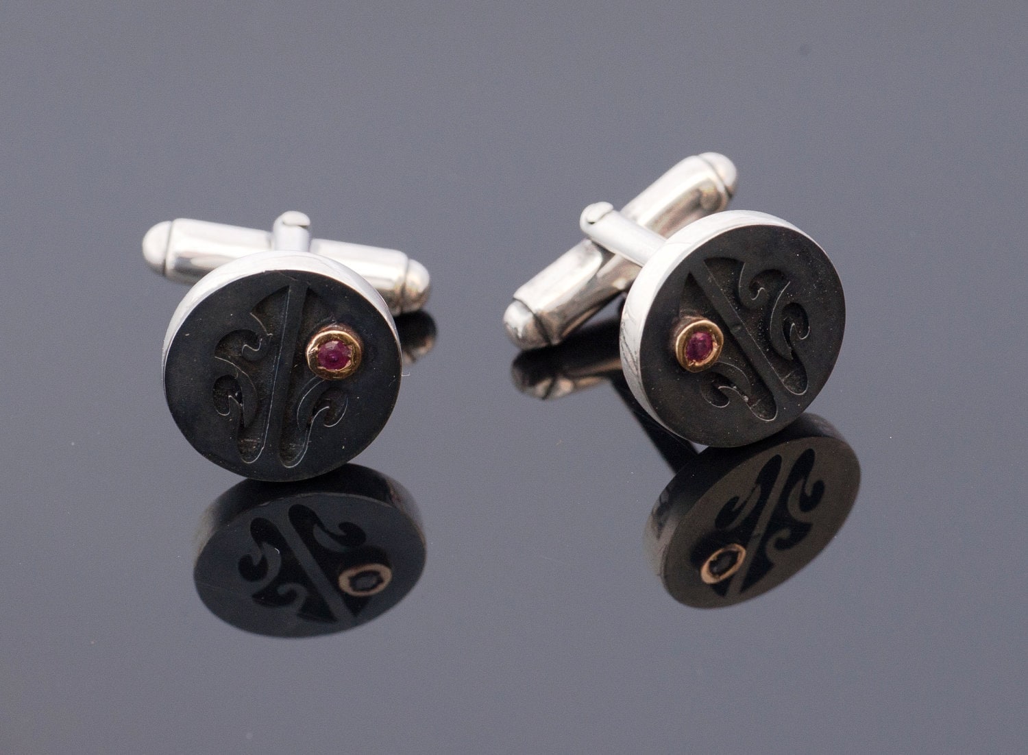HONU Modern Tribal Cufflinks. Sterling Silver WITHOUT - Etsy