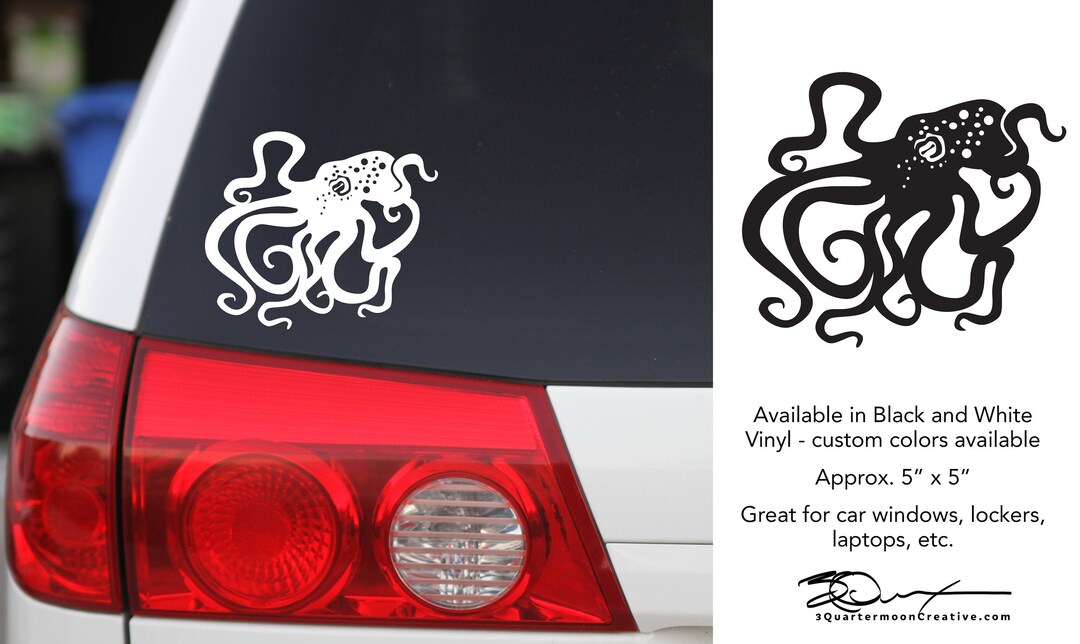 Octopus, Octopus Lover, Decal, Halloween Decor, Sticker, Ocean Lover ...